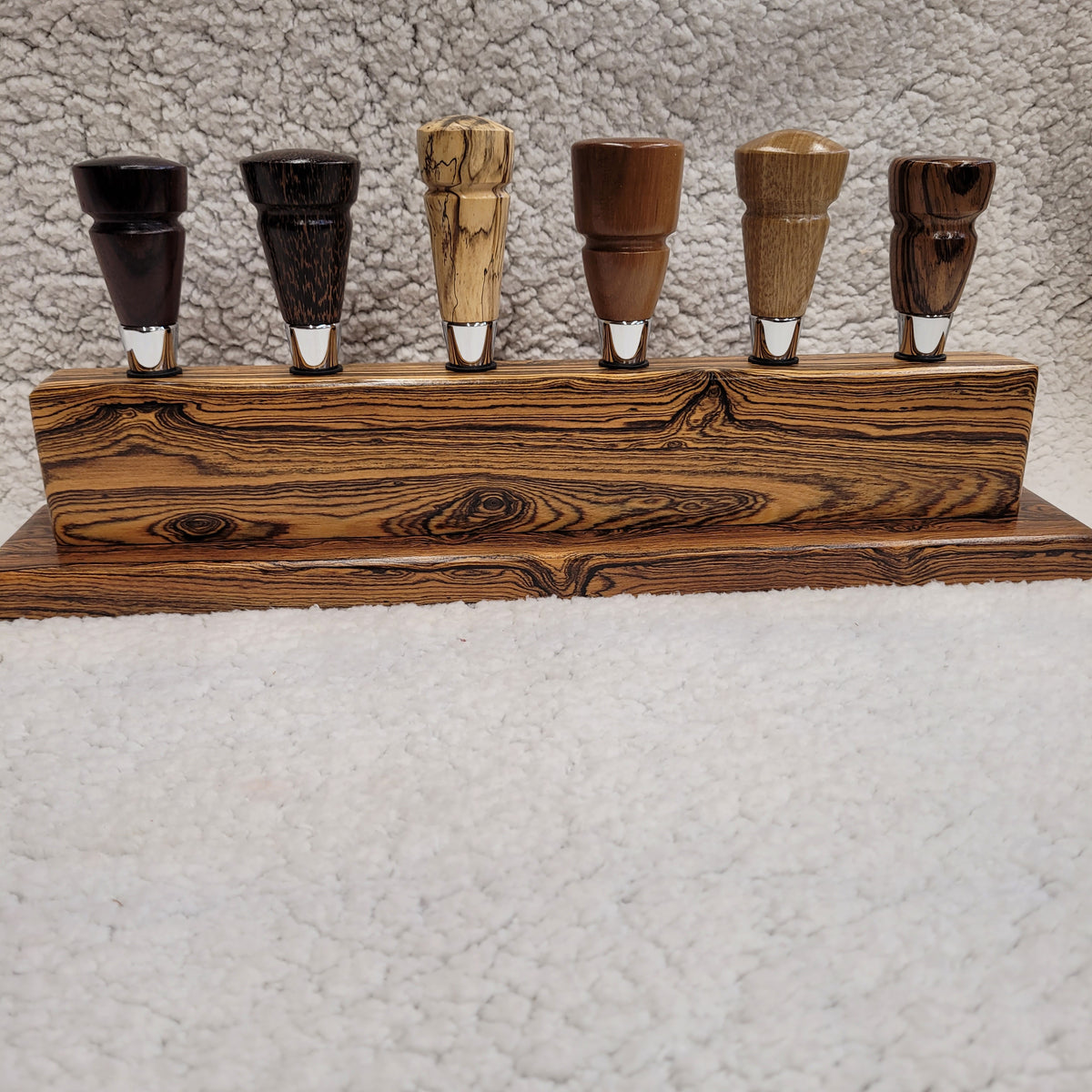 Bocote Wood Bottle Stopper Display Stand (A) – LLB WoodWorx